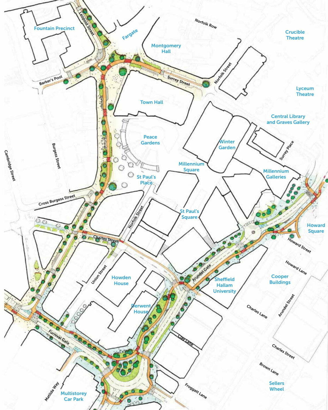 Consultation opens on cycle-friendly city centre | Now Then Sheffield